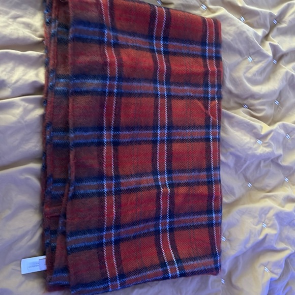 Accessories | Funnel Neck Scarf Plaid Red And Green | Poshmark